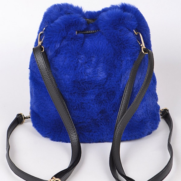 3AM Forever® | Bags | Faux Fur Plush Backpack | Poshmark